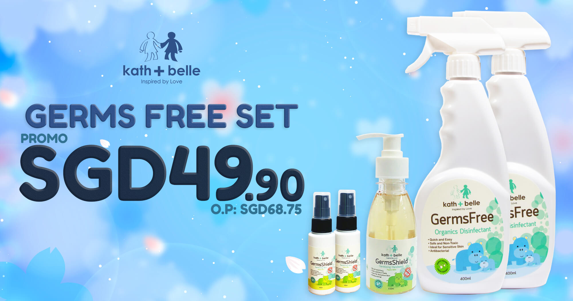 Germs Free Set - Kath + Belle - Inspired By Love